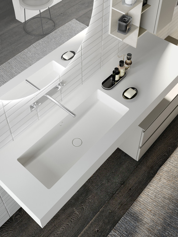 Urban Solid-Surface Bathroom Countertops | Hastings Bath