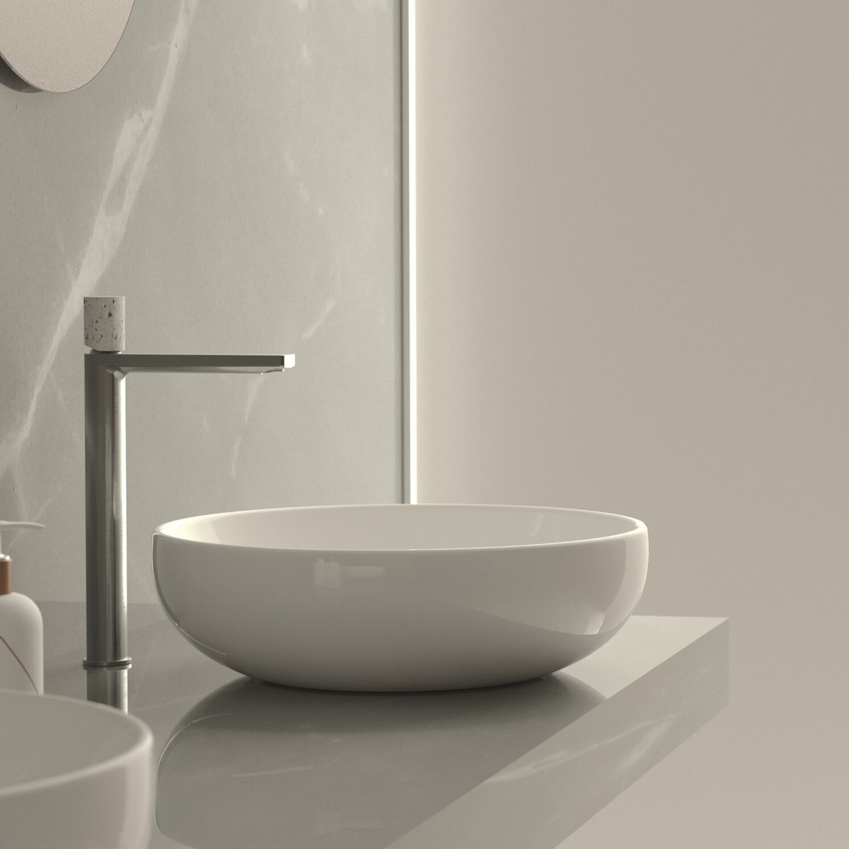 Easy Tondo | Minimalist Round Vessel | Hastings Bath Collection