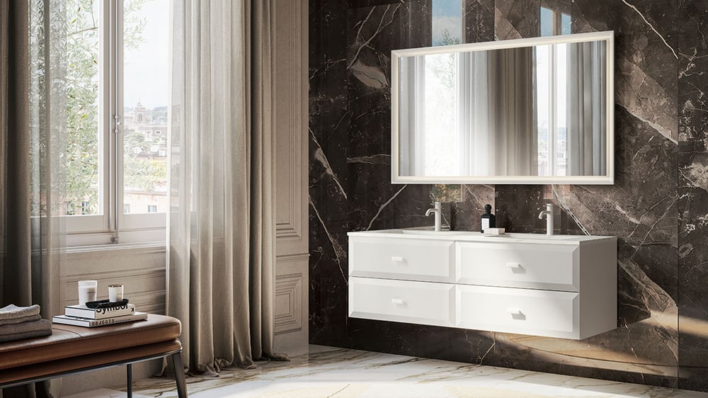 Mako | Luxury Bathroom Vanity with Drawers | Hastings Bath Collection