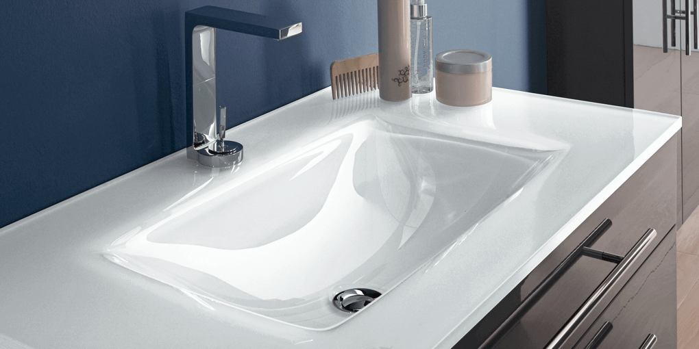 Cristallo | Glass Bathroom Countertops | Hastings Bath Collection