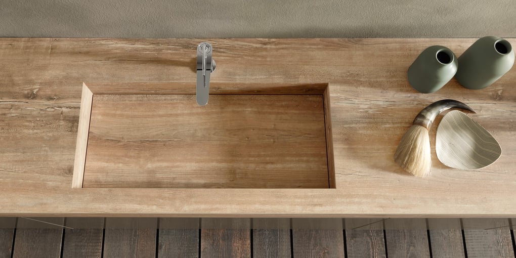 High Pressure Laminate (HPL) Countertops | Hastings Bath Collection