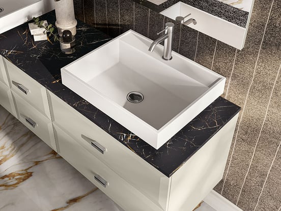 Mako | Luxury Bathroom Vanity with Drawers | Hastings Bath Collection
