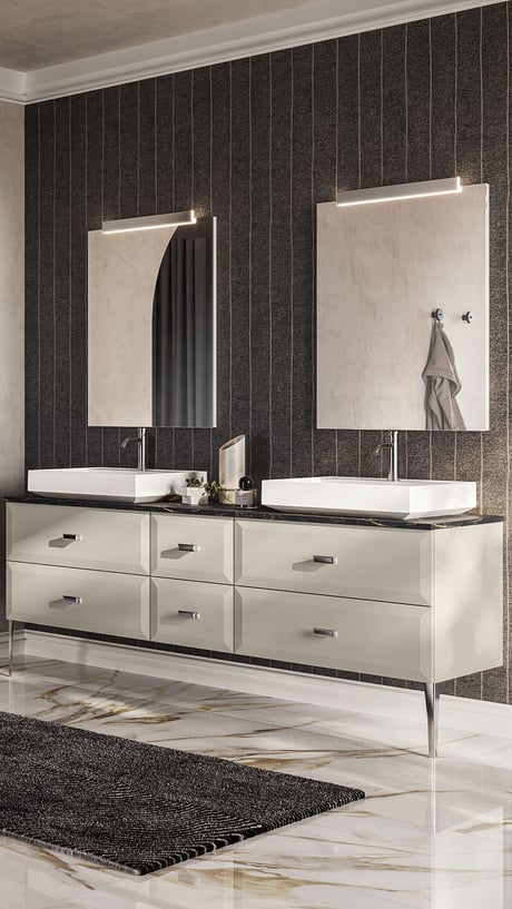 Mako | Luxury Bathroom Vanity with Drawers | Hastings Bath Collection