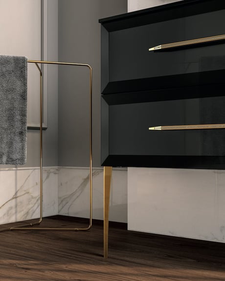 Mako | Luxury Bathroom Vanity with Drawers | Hastings Bath Collection