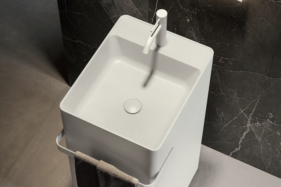 Gate | Luxury Minimalist Pedestal Sink | Hastings Bath Collection